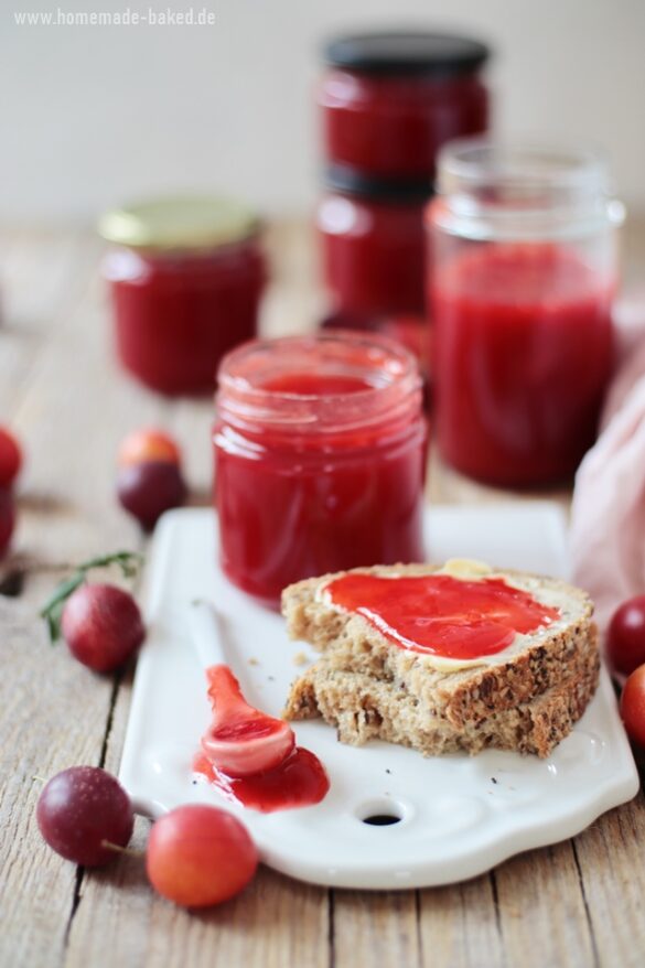 Rote Kriecherl Marmelade: säuerliche Sommermarmelade