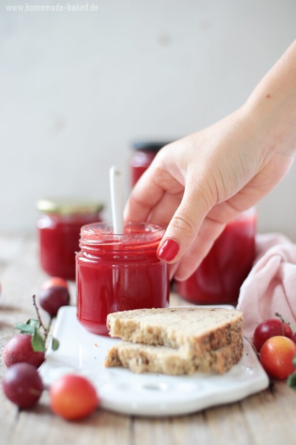 Rote Kriecherl Marmelade: säuerliche Sommermarmelade