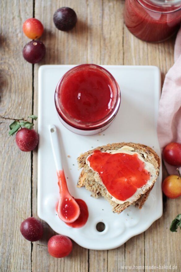 Rote Kriecherl Marmelade: säuerliche Sommermarmelade