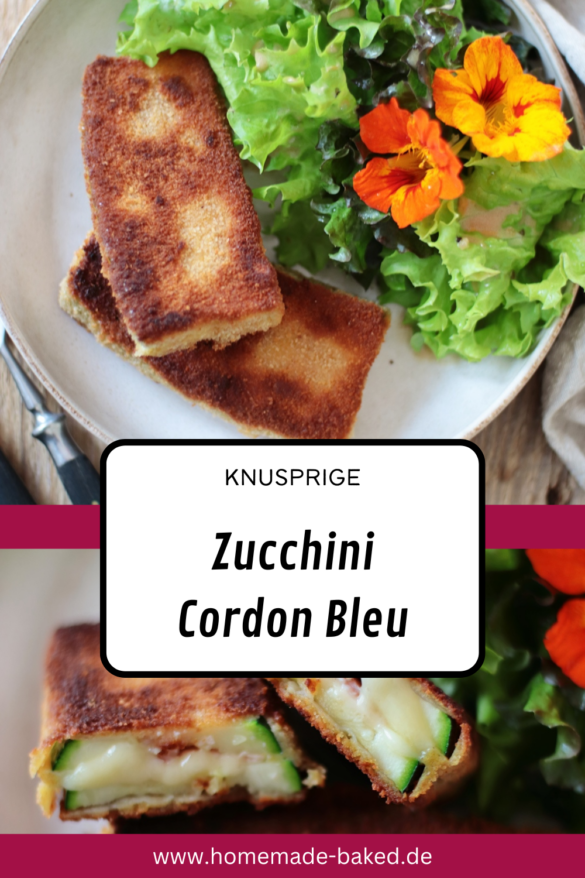Knuspriges Zucchini Cordon Bleu