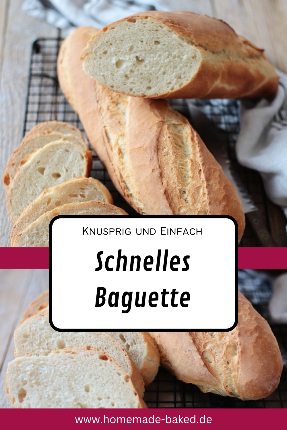 Schnelles Baguette: Ein einfaches Baguette-Rezept für spontanen Genuss
